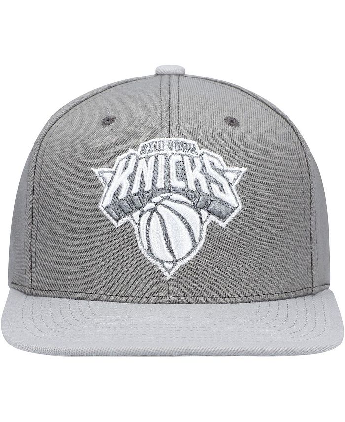 Mitchell & Ness Men's Gray New York Knicks Cool Snapback Hat - Macy's