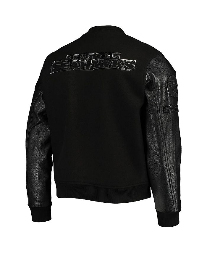 Pro Standard Men's Black Seattle Seahawks Full-Zip Varsity Jacket - Macy's