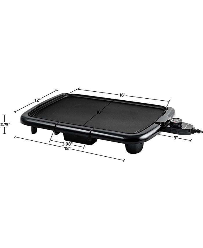 OVENTE Electric Griddle, Temperature Probe and Control Knob, Indicator ...