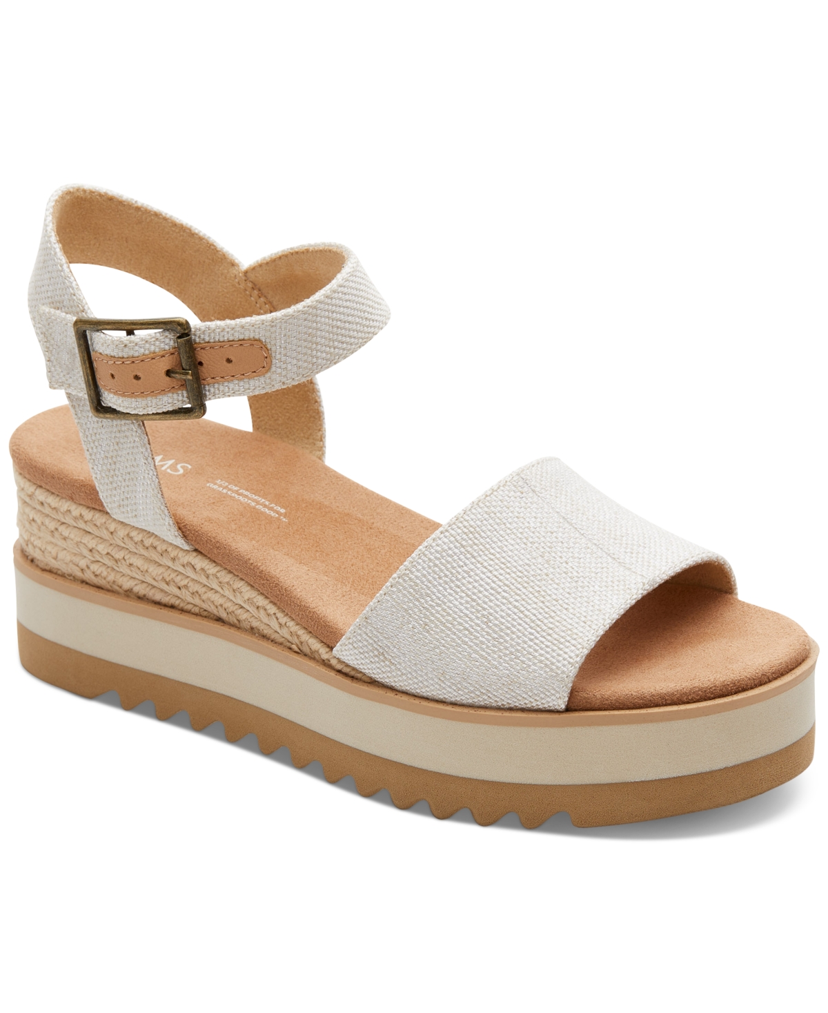 Click here for Toms Womens Diana Platform Wedge Sandals - Natural... prices