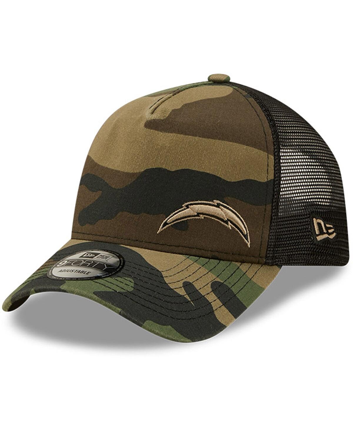 New Era Men's Camo, Black Los Angeles Chargers Flawless Utility A-frame ...