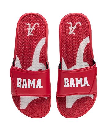 FOCO Men's Alabama Crimson Tide Wordmark Gel Slide Sandals - Macy's