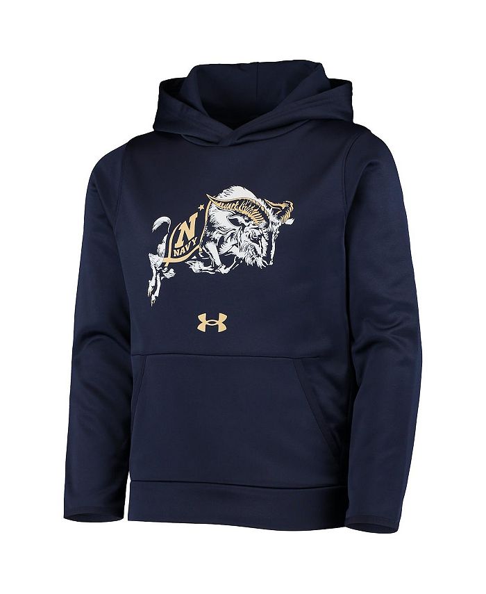Under Armour Men's Navy Navy Midshipmen Logo Pullover Hoodie - Macy's