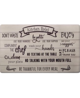 Global Rug Designs Cheerful Ways Kitchen Rules 1'6" x 2'6" Area Rug ...