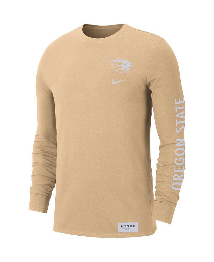Nike Men's Tan Oregon State Beavers 2-Hit Long Sleeve T-shirt - Macy's
