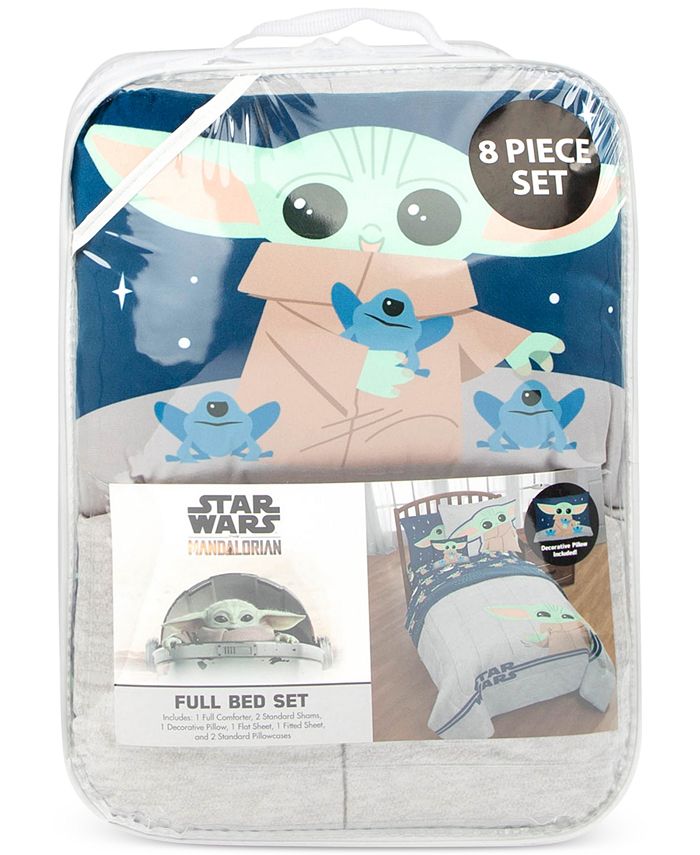 Disney Star Wars Hello Grogu 8-Pc. Full Comforter Set - Macy's