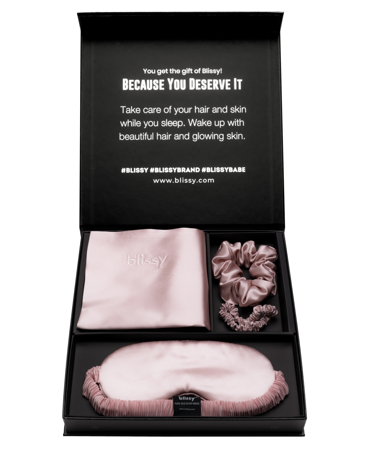 Click here for Blissy Pure Silk Dream 4-Pc. Set  Queen - Pink prices