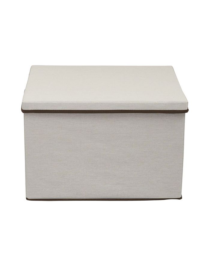 Household Essentials Square Storage Box with Lid - Macy's