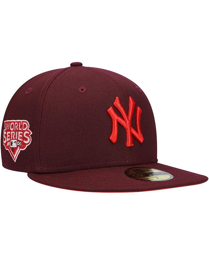New Era Men's Maroon New York Yankees Color Fam Lava Red Undervisor ...