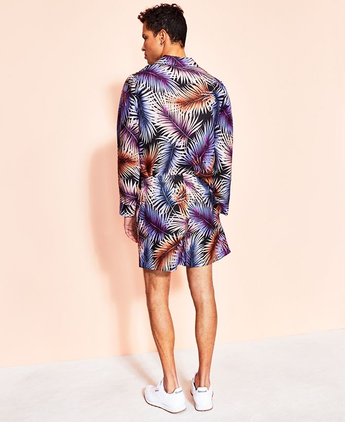 Royalty by Maluma Men's Heraldic Floral Pajama Shirt, Created for Macy ...