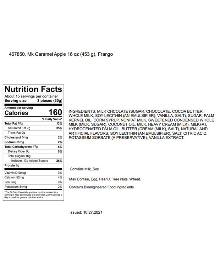 Frango Chocolates 1 LB Caramel Apple Box of Chocolates - Macy's