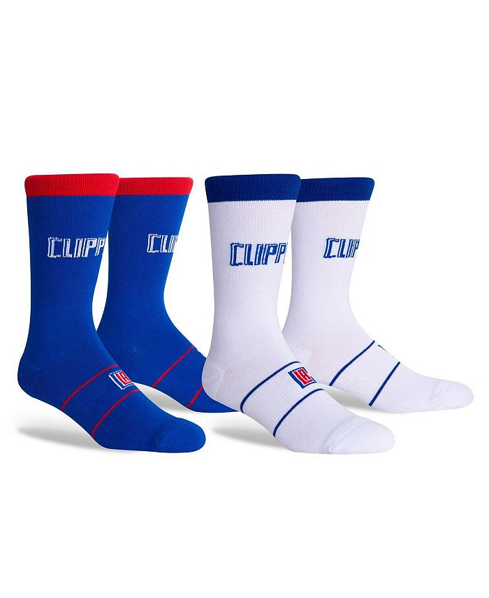 PKWY Men's LA Clippers Two-Pack Home & Away Uniform Crew Socks - Macy's