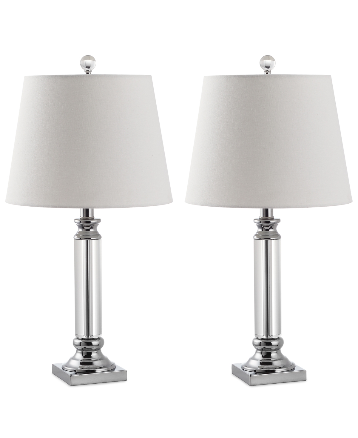 Click here for Safavieh Set of 2 Zara Crystal Table Lamps - Clear prices