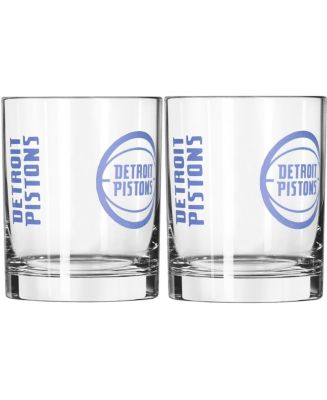 Detroit Pistons 14 oz Two-Pack Rocks Glass Set - Macy's