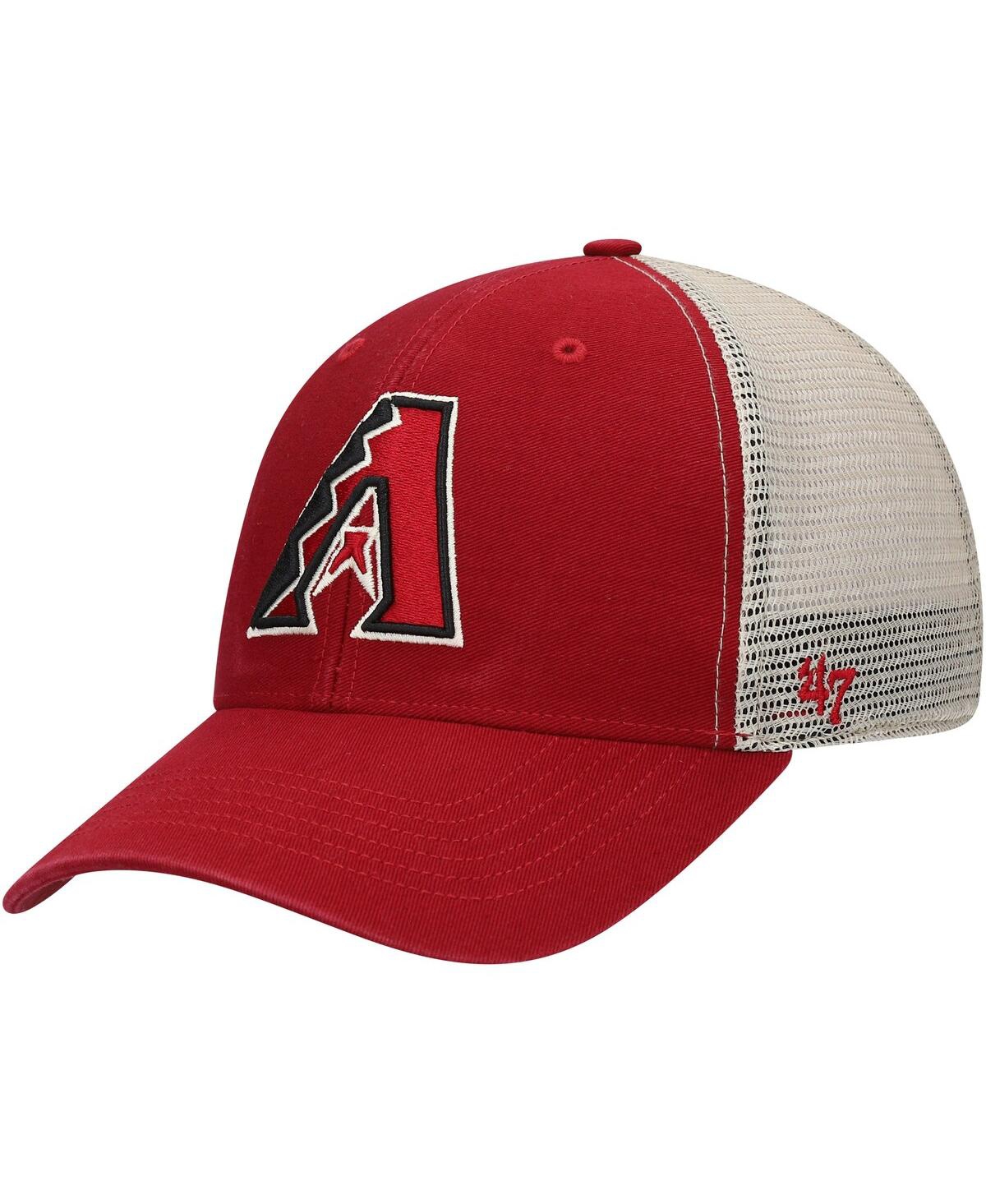 47 Brand Men's '47 Red, Natural Arizona Diamondbacks Flagship Washed ...