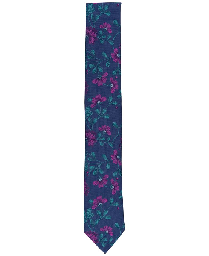 Bar III Men's Floral Tie, Created for Macy's & Reviews - Ties & Pocket ...