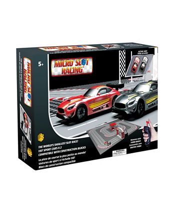 Flat River Group Micro Slot Car Racing Set Toy - 1:87 Scale - Large ...