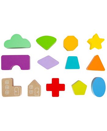 Flat River Group Small Foot Wooden Toys Rainbow Shape Sorter Cube Play ...