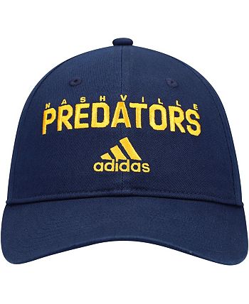 adidas Men's Navy Nashville Predators Stadium Slouch Adjustable Hat ...