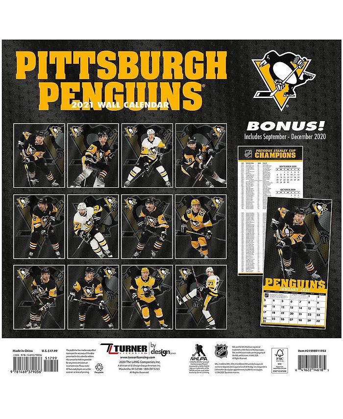 Turner Licensing Pittsburgh Penguins 2021 Wall Calendar - Macy's