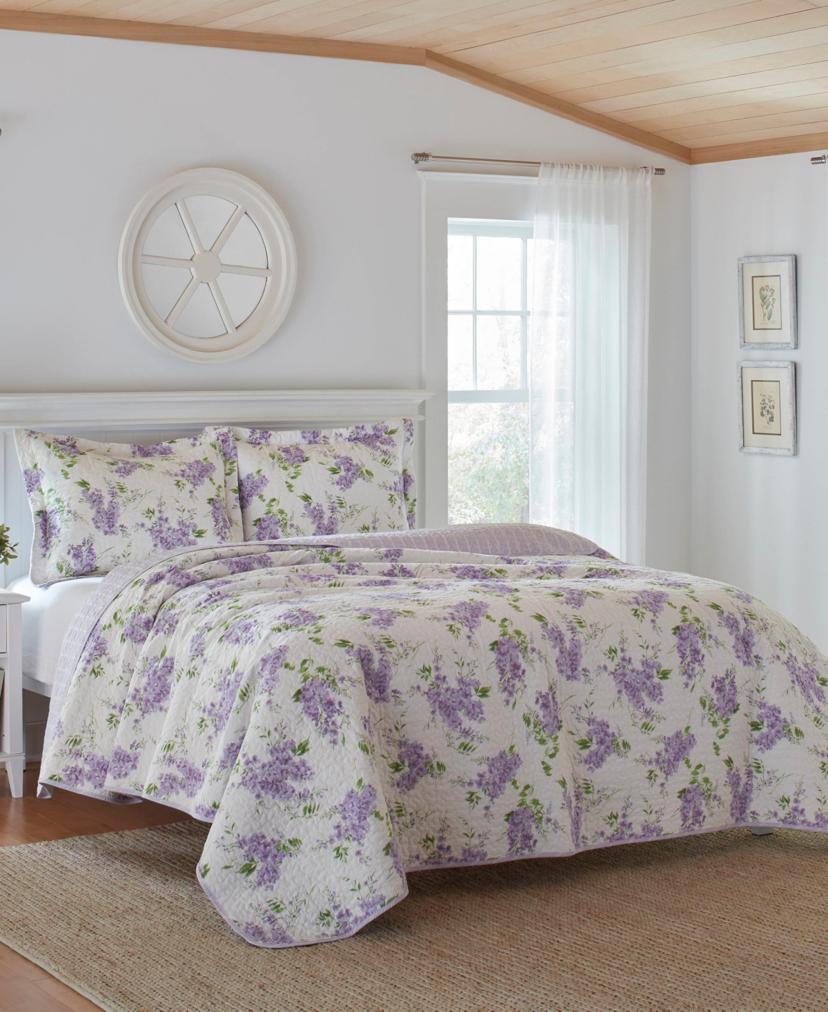 Click here for Laura Ashley Keighley Cotton Reversible 3 Piece Qu... prices
