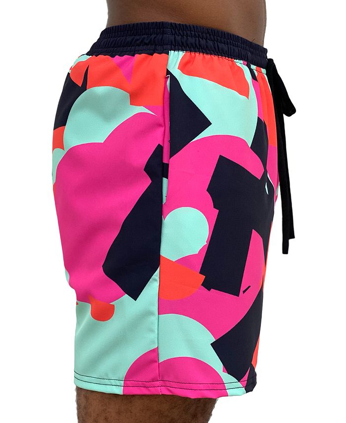 COOL Creative Men's Colorful Abstract Graphic 6" Shorts, Created for ...