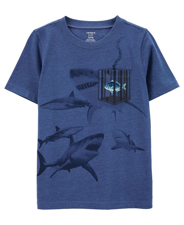Carter's Big Boys Shark Jersey T-shirt - Macy's