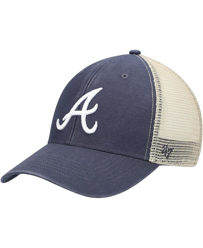 '47 Brand Men's Navy, Natural Atlanta Braves Flagship Washed MVP ...
