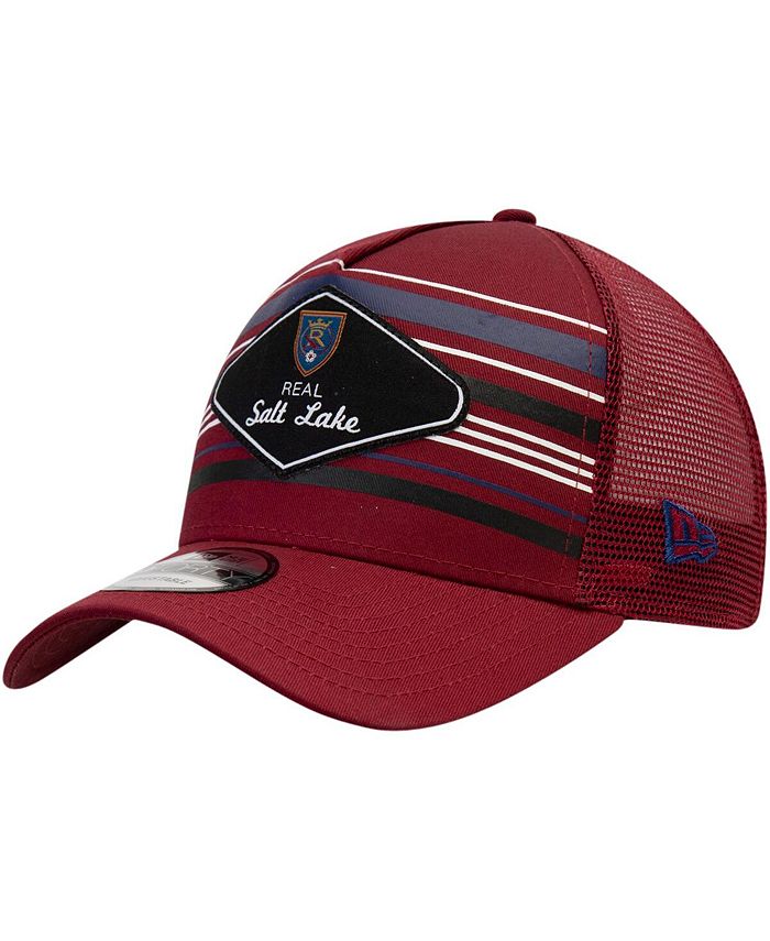 New Era Men's Red Real Salt Lake Shoreline 9FORTY Adjustable Snapback ...