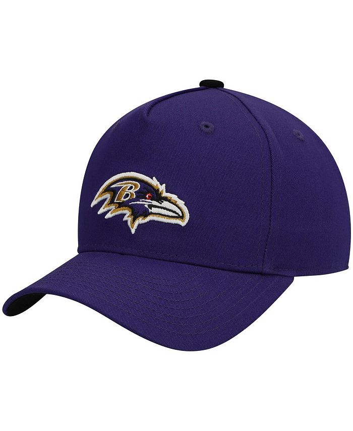 Outerstuff Big Boys Purple Baltimore Ravens Pre-Curved Snapback Hat ...