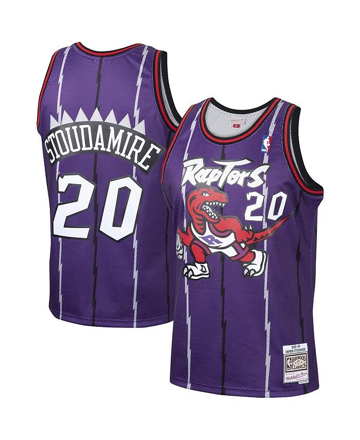 Mitchell And Ness Mens Damon Stoudamire Purple Toronto Raptors 1995 96