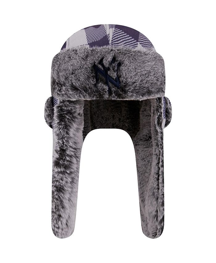 New Era Men's Navy New York Yankees Buffalo Plaid Trapper Hat - Macy's
