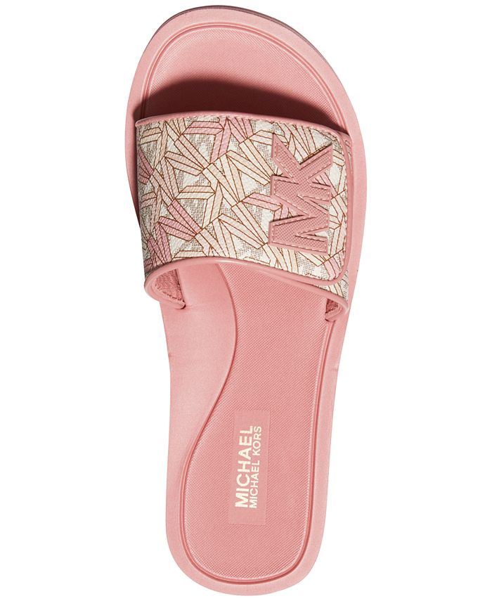 Michael Kors Women's MK Platform Logo Pool Slide Sandals & Reviews ...