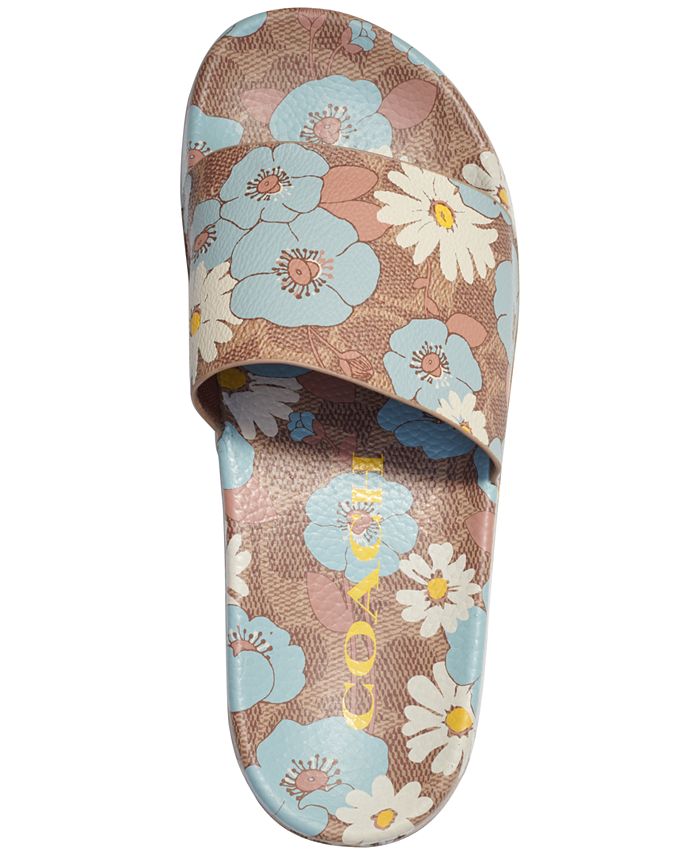 COACH Women's Udele Sport Pool Slides - Macy's