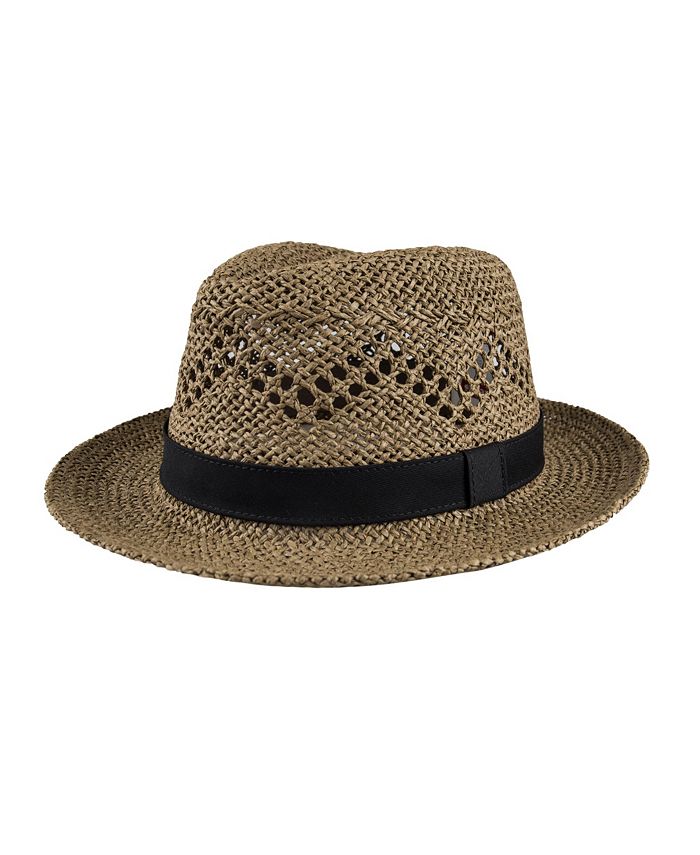 Levi's Men's Packable Open Weave Fedora Hat - Macy's