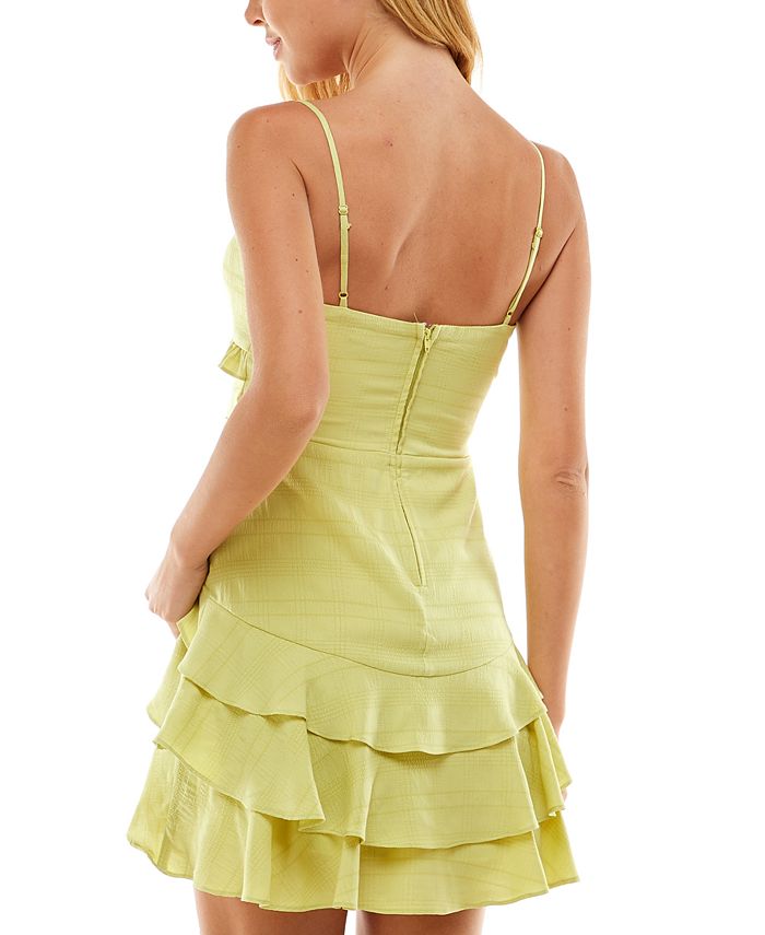 City Studios Juniors' Ruffled Dress - Macy's