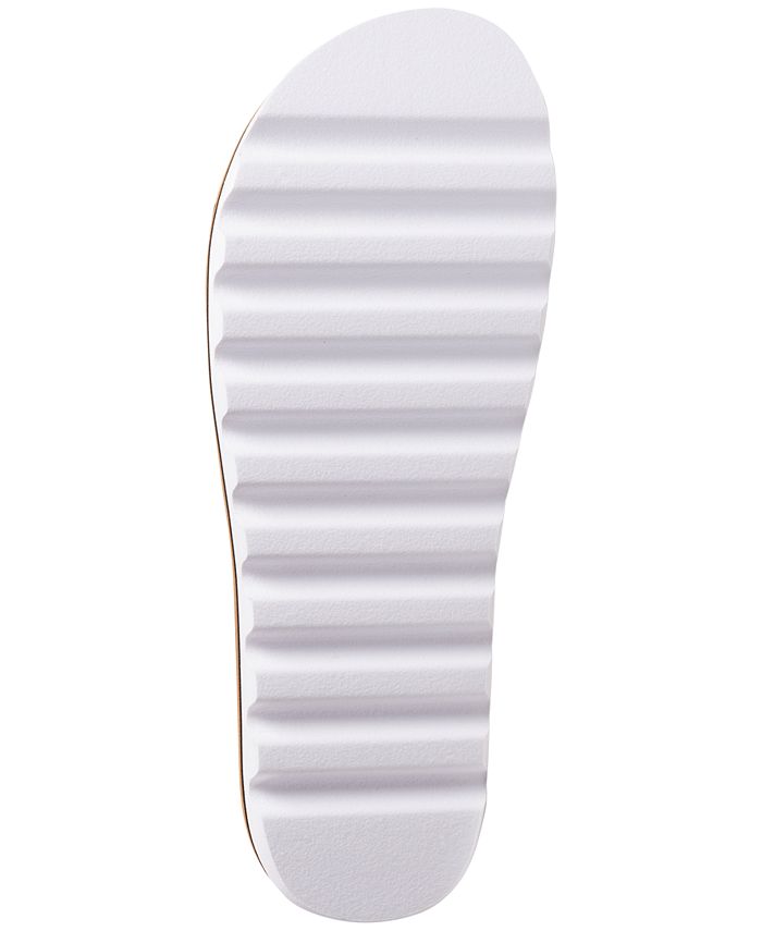 REEF Women's Cushion Vista Hi Slip-On Platform Slide Sandals - Macy's