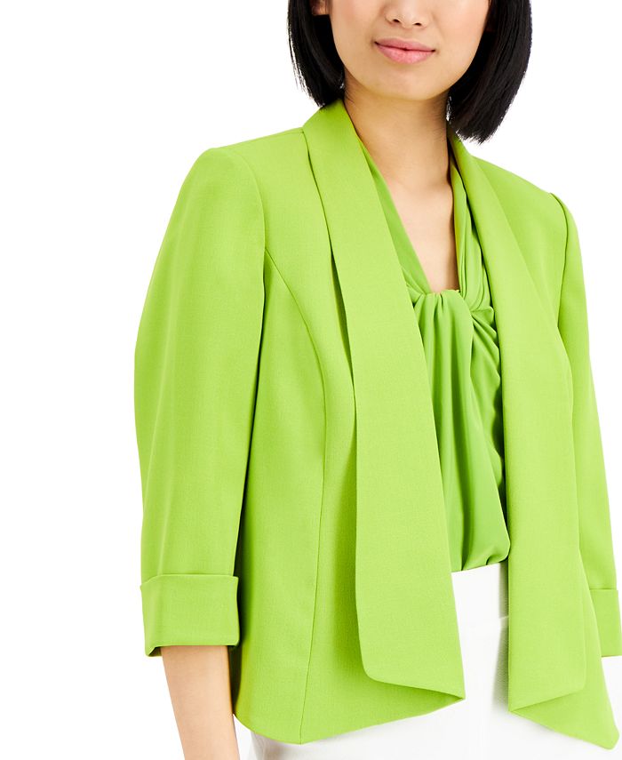 Kasper Petite Shawl-Collar Open-Front Jacket - Macy's