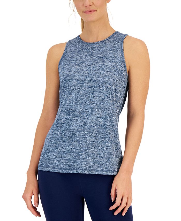 ID Ideology Women's Essentials Heathered Keyhole-Back Tank Top, Created ...