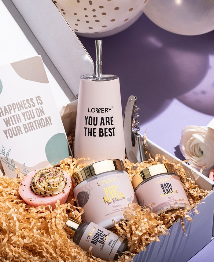 Lovery Birthday Gifts, Happy Birthday Gift Basket, Relaxing Spa Gift ...
