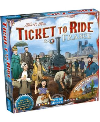 Ticket To Ride - France or Old West Map 6 Board Games - Macy's