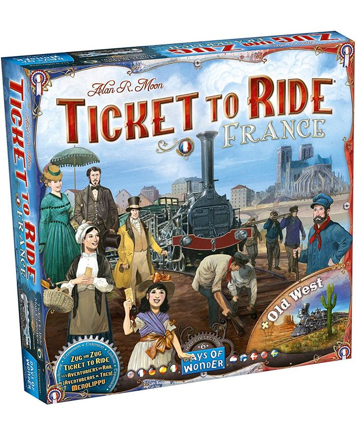 Flat River Group Ticket To Ride - France or Old West Map 6 Board Games ...