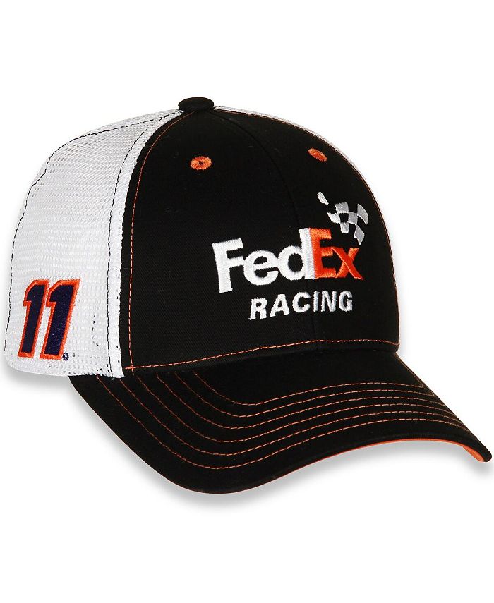 Joe Gibbs Racing Team Collection Men's Black, White Denny Hamlin Fedex ...