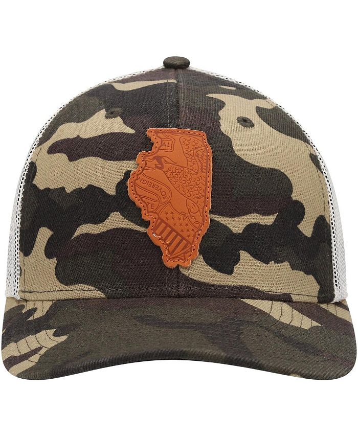 Local Crowns Men's Camo Illinois Icon Woodland State Patch Trucker ...