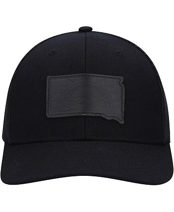 Local Crowns Men's South Dakota Blackout State Patch Trucker Snapback ...