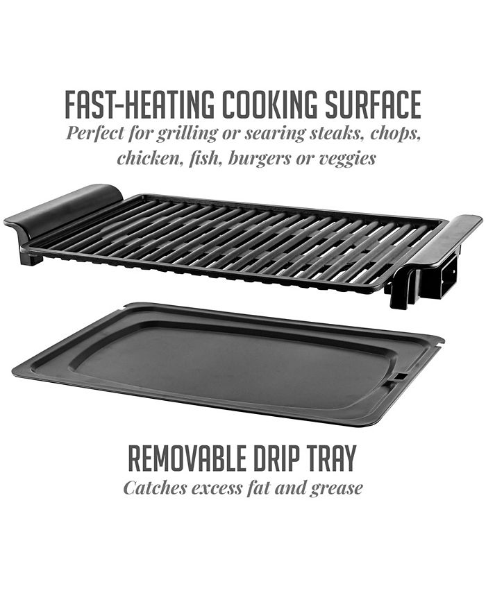 OVENTE Electric Indoor Grill with Non-Stick Cooking Plate - Macy's