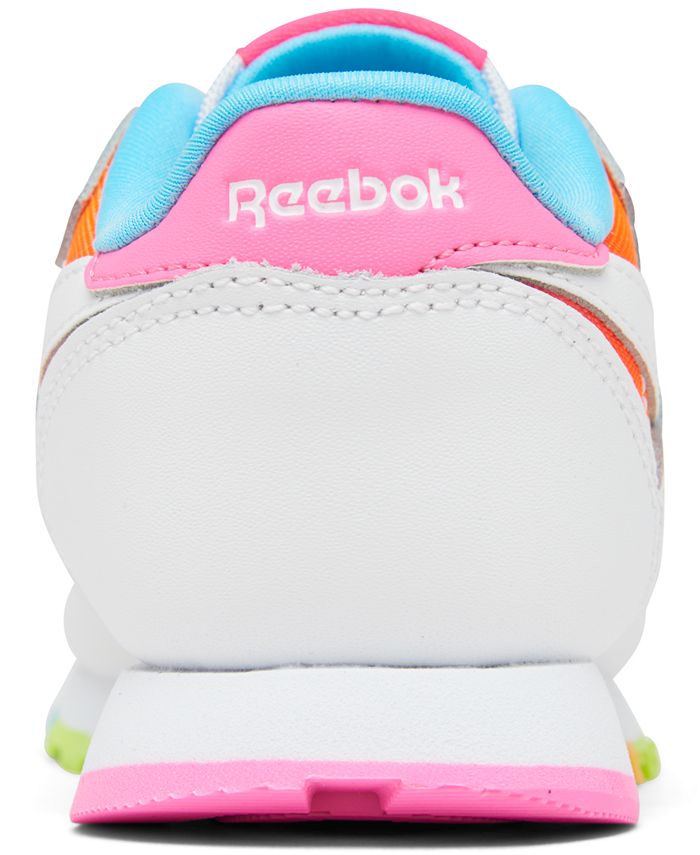Reebok Toddler Girls Classic Leather Rainbow Casual Sneakers from ...