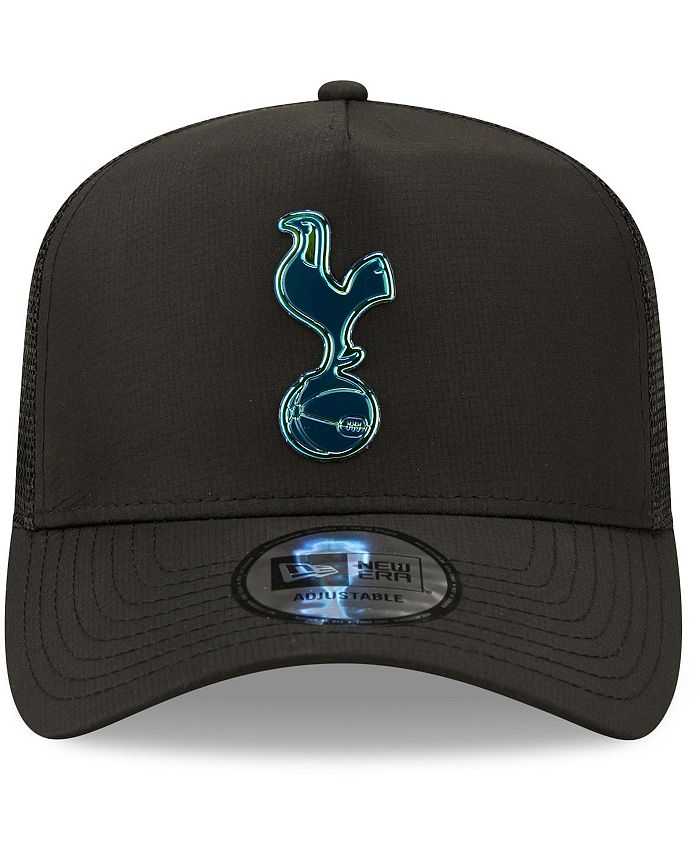 New Era Men's Black Tottenham Hotspur Iridescent 9Forty Trucker ...