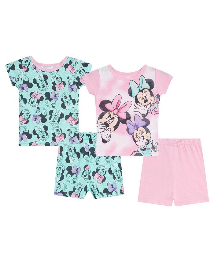 Minnie Mouse Toddler Girls Pajama, 4 Piece Set - Macy's
