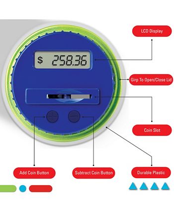Discovery Kids Digital Coin-Counting Money Jar with LCD Screen - Macy's